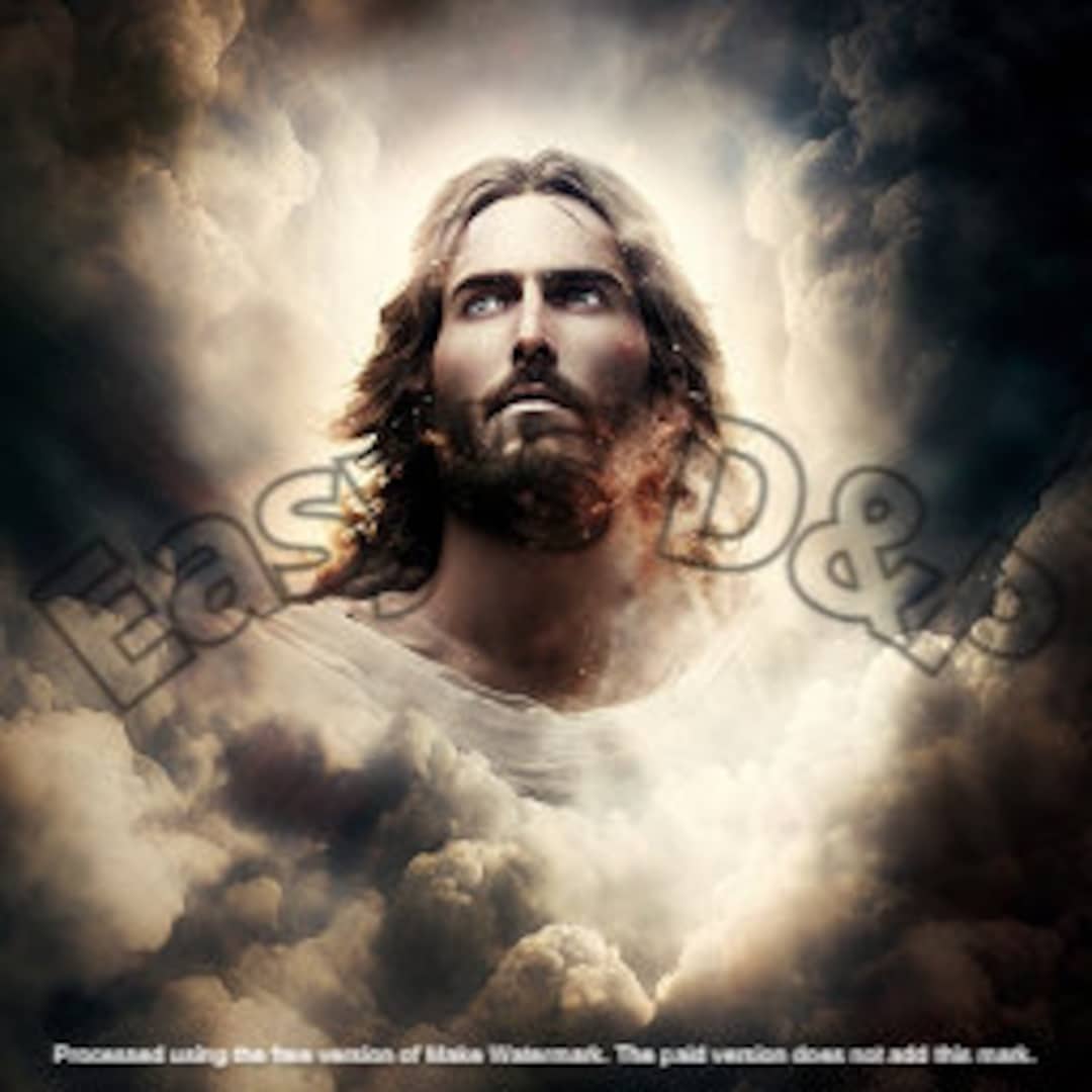 Digital File Jesus Christ Heaven - Etsy