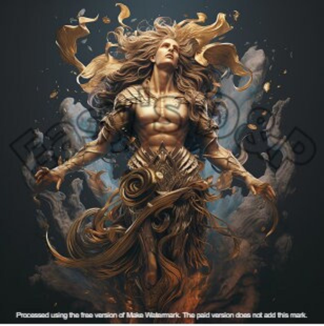 Angel Lucifer Gold God Universe Digital File - Etsy