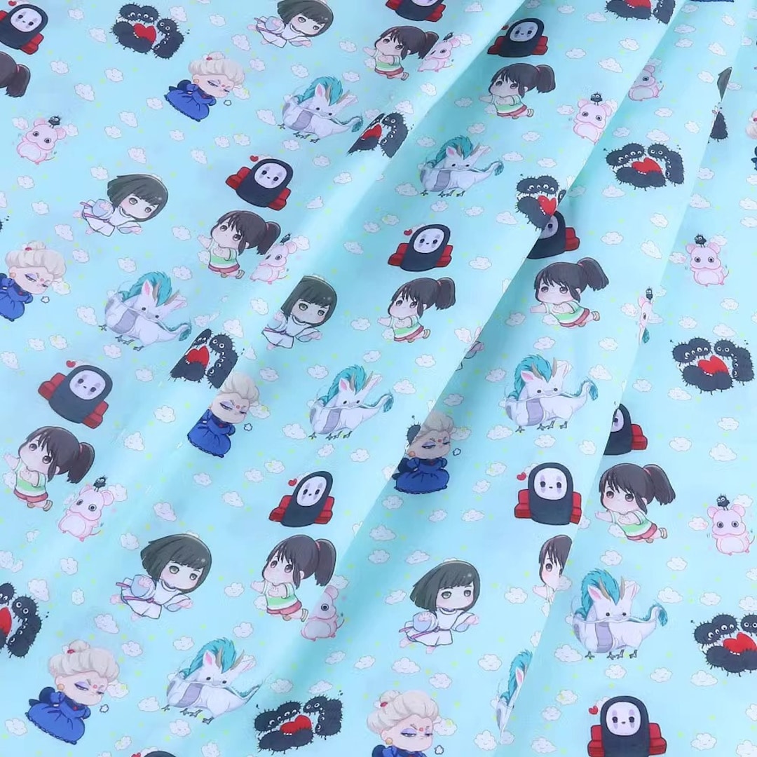 Japanese Anime Fabric Polyester Cotton Fabric Cartoon Fabric Quilting ...