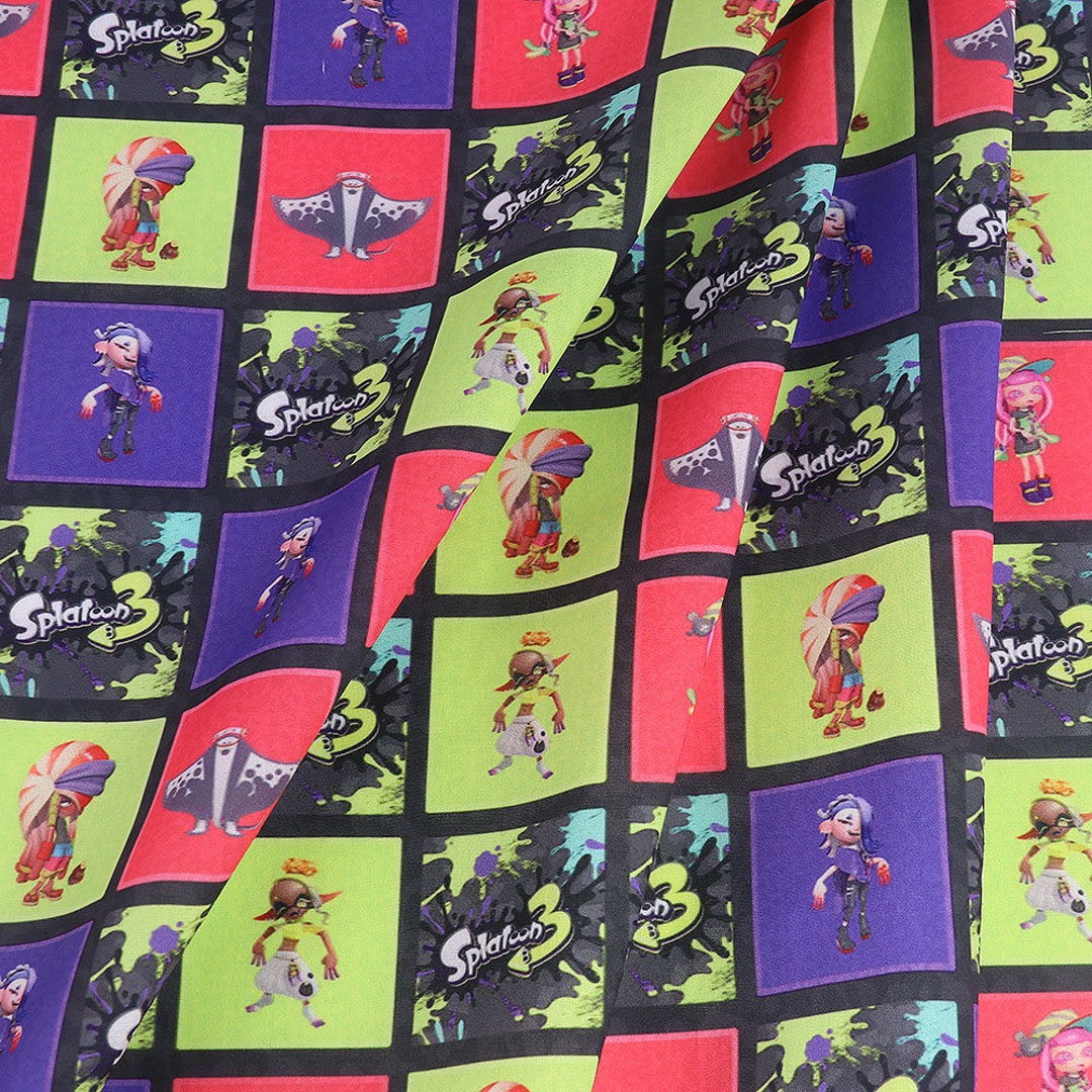 Splatoon Fabric Polyester Cotton Fabric Cartoon Fabric Quilting Fabric ...