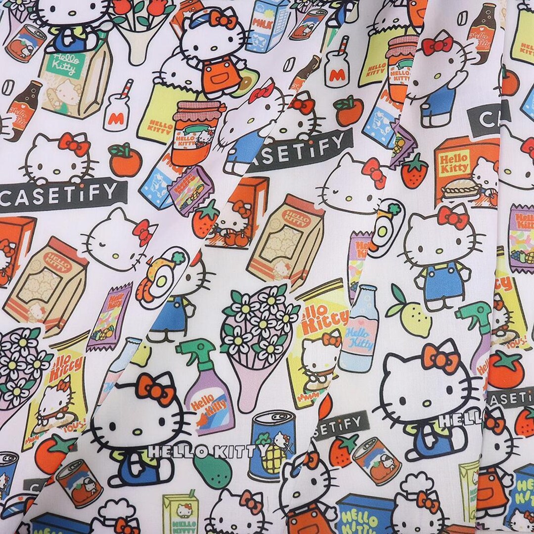 Hello Kitty Fabric Polyester Cotton Fabric Cartoon Fabric Quilting Fabric by the Half Yard - Etsy