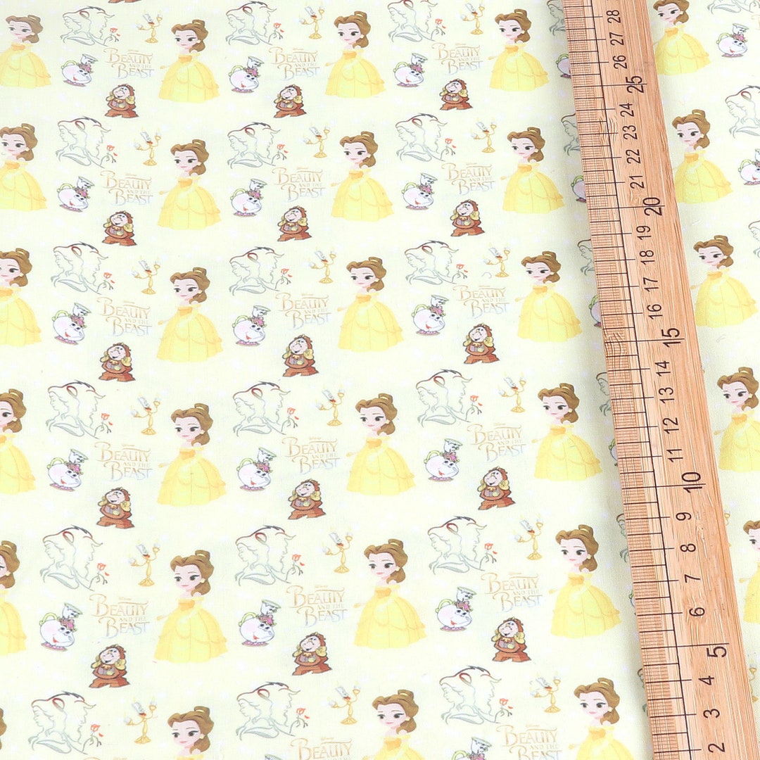 Princess Belle Beauty and the Beast Fabric Polyester Cotton Fabric ...