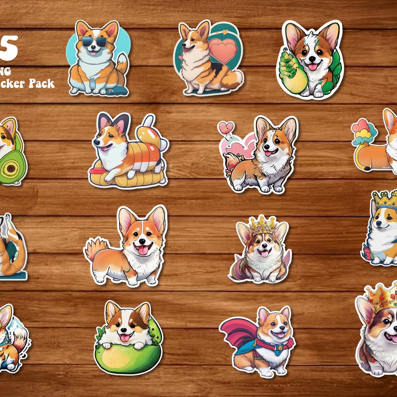 Kawaii Corgi Clipart - Etsy