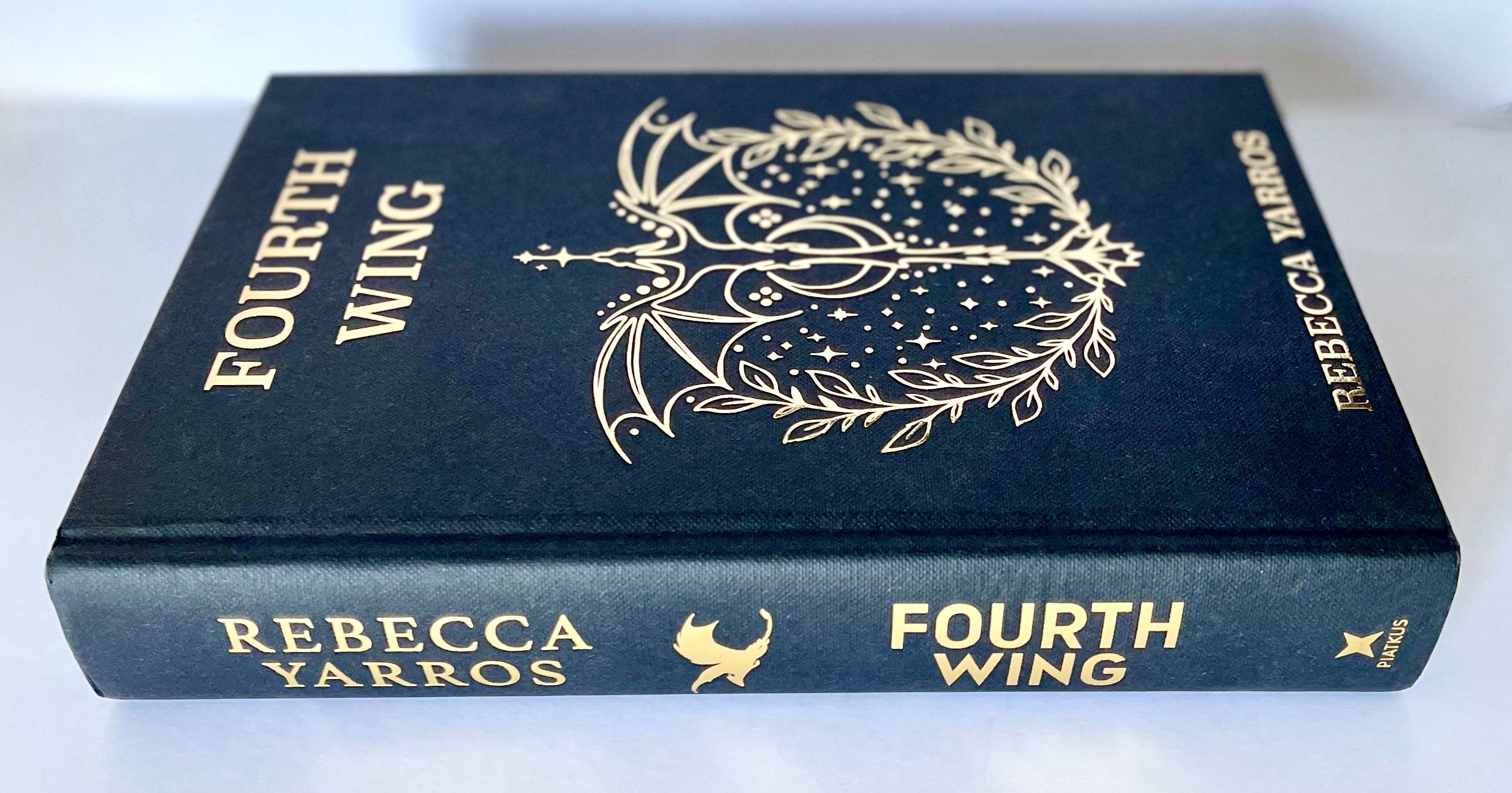 Fourth Wing by Rebecca Yarros Custom Hardback Book, Sprayed Edges and ...
