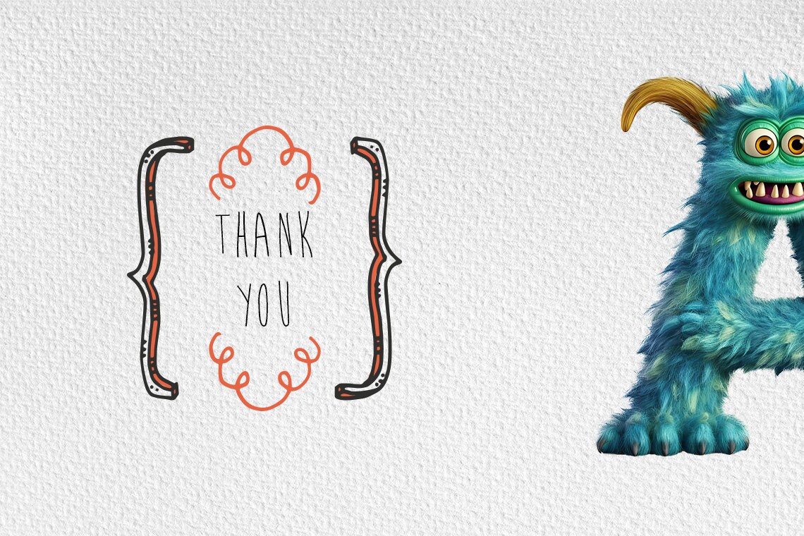 Monster Alphabet Clipart Transparent Background PNG Free Commercial Use ...