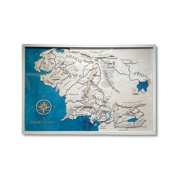 3d Lord of Rings Map - Etsy