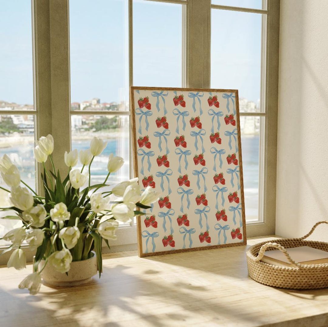 Digital Print | Berries and Bows | Instant Download - Etsy