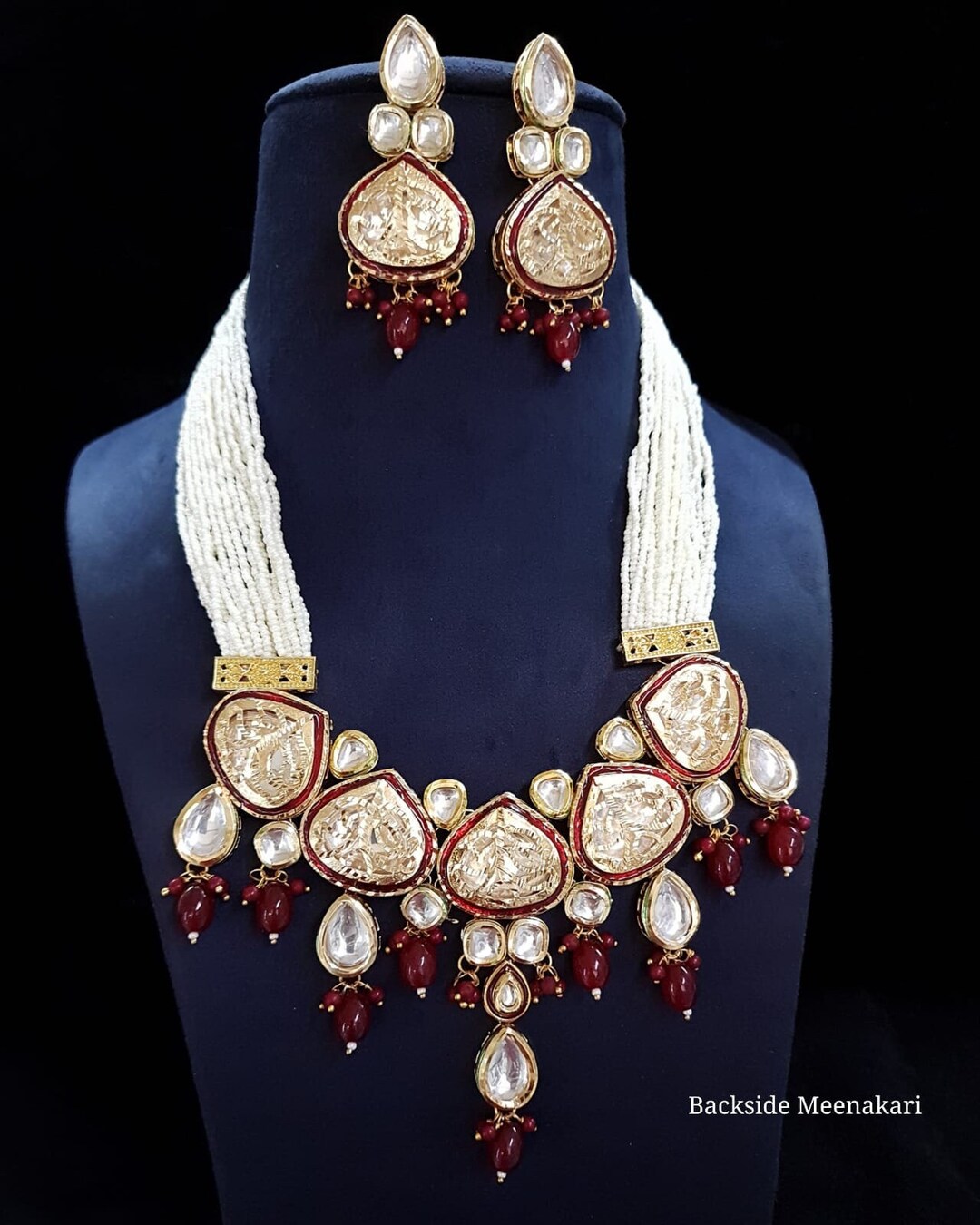Sabyasachi Inspired Indian Jewellery Bollywood Wedding Bridal Kundan ...