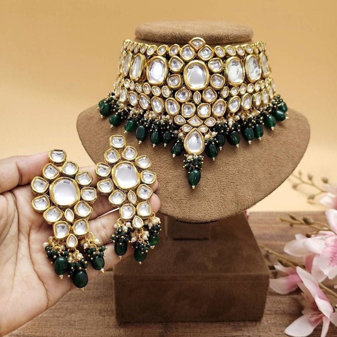 Sabyasachi Designed Kundan Choker With Matching Earrings ,bridal ...