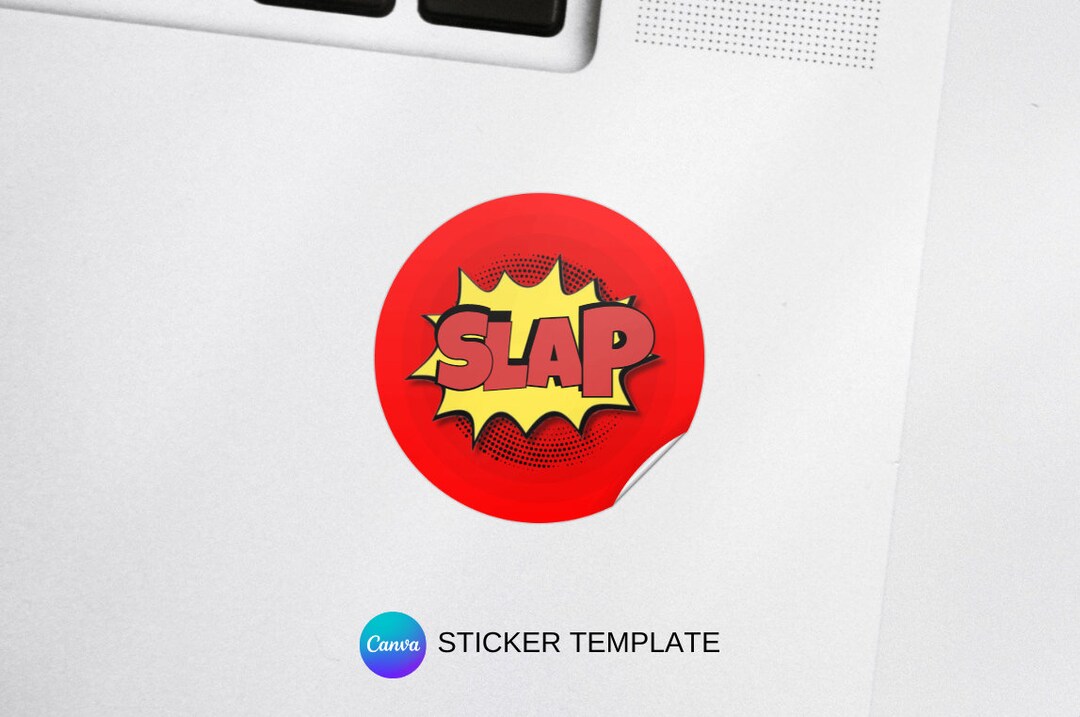 Sticker Template "slap" (COMICS) - Etsy