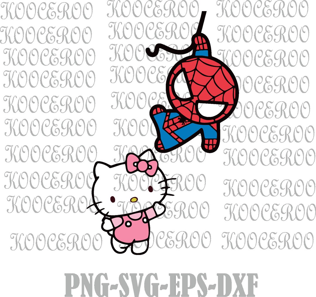 Spider-Man Kitty Svg, Spider-Man Svg Cut Files for Cricut, Spider Man Clipart, Spiderman SVG ...