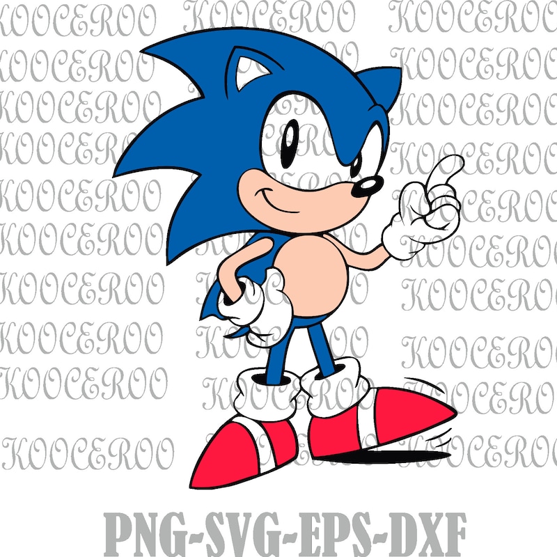 Sonic Outline - Etsy Israel