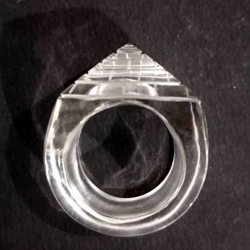 Silver Pyramid Ring - Etsy