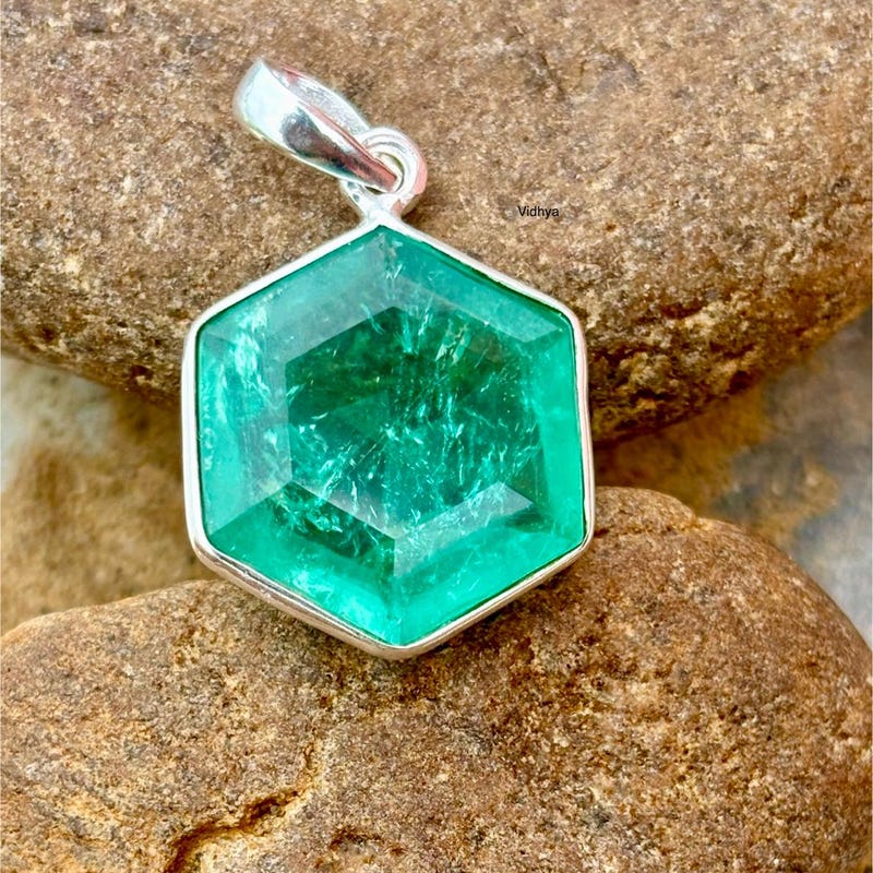 Emerald Pendant - Etsy