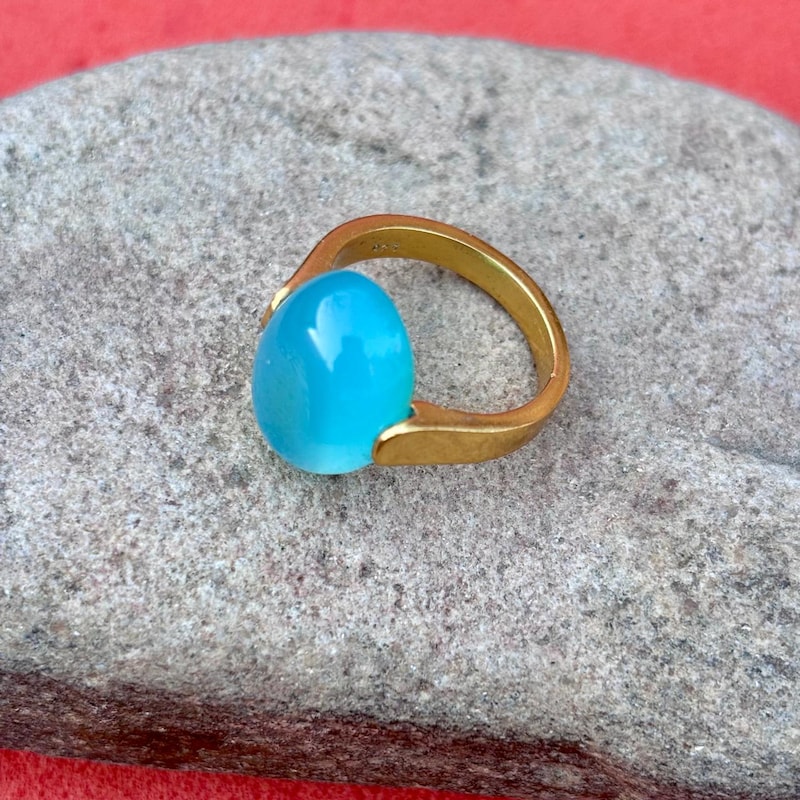 Chalcedony Ring - Etsy