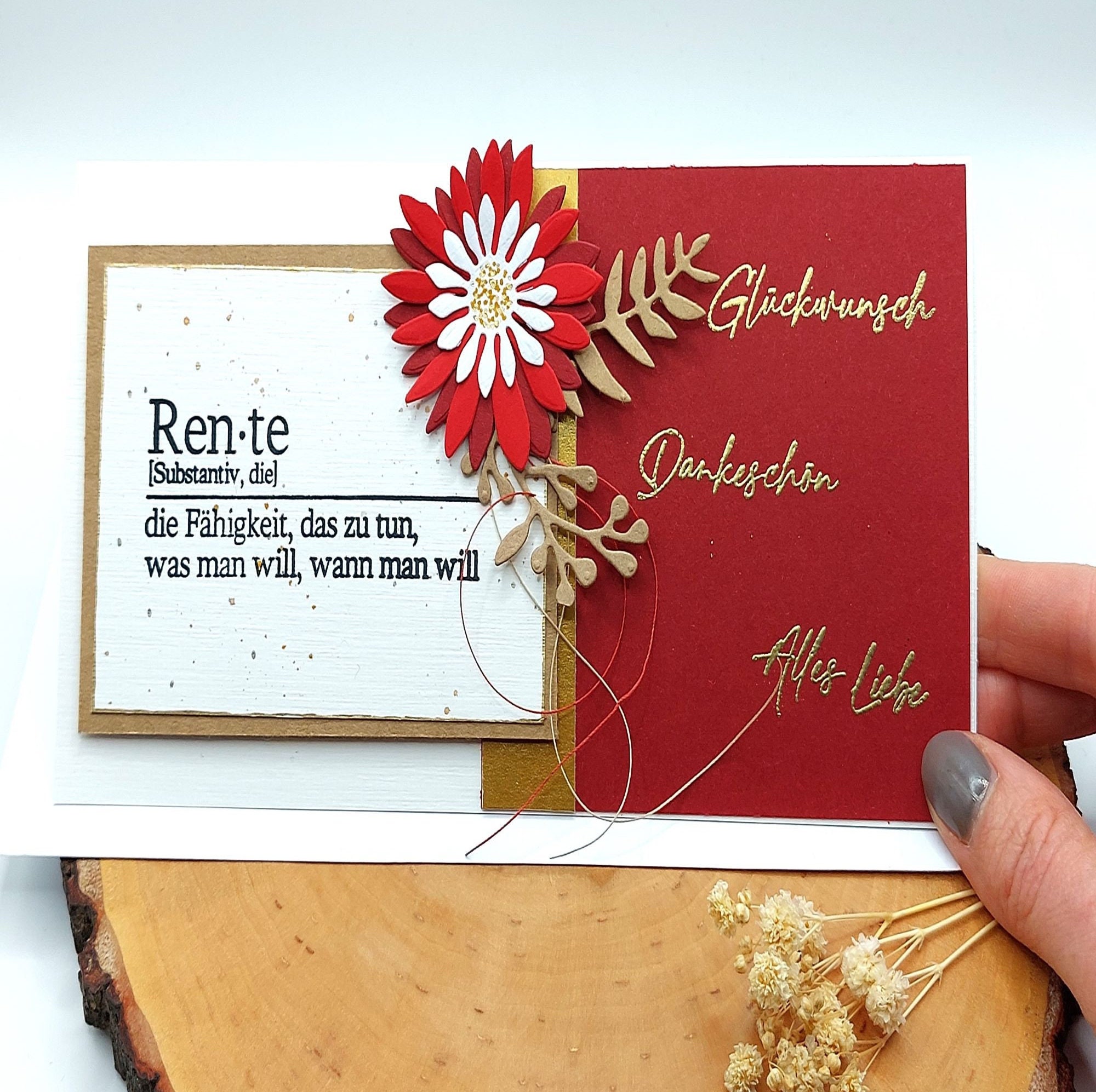 Karte Rente, Grußkarte Ruhestand - Etsy.de