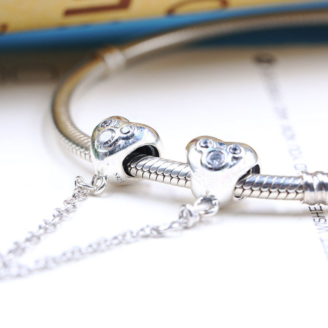 Pandora Cartoon Mouse Safety Chain Charms Bracelet - Etsy
