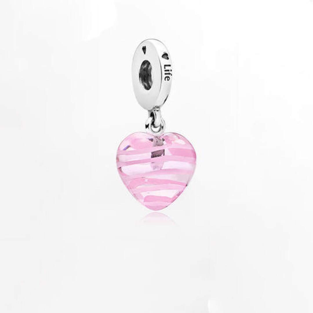 Pandora Pink Ribbon Dangle Charm - Etsy
