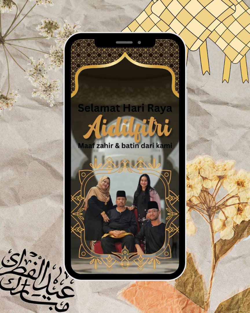 15 Editable Template Poster Raya Poster Raya Aidilfitri Digital File ...
