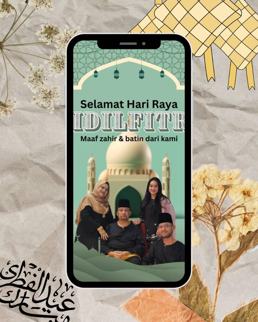15 Editable Template Poster Raya Poster Raya Aidilfitri Digital File ...