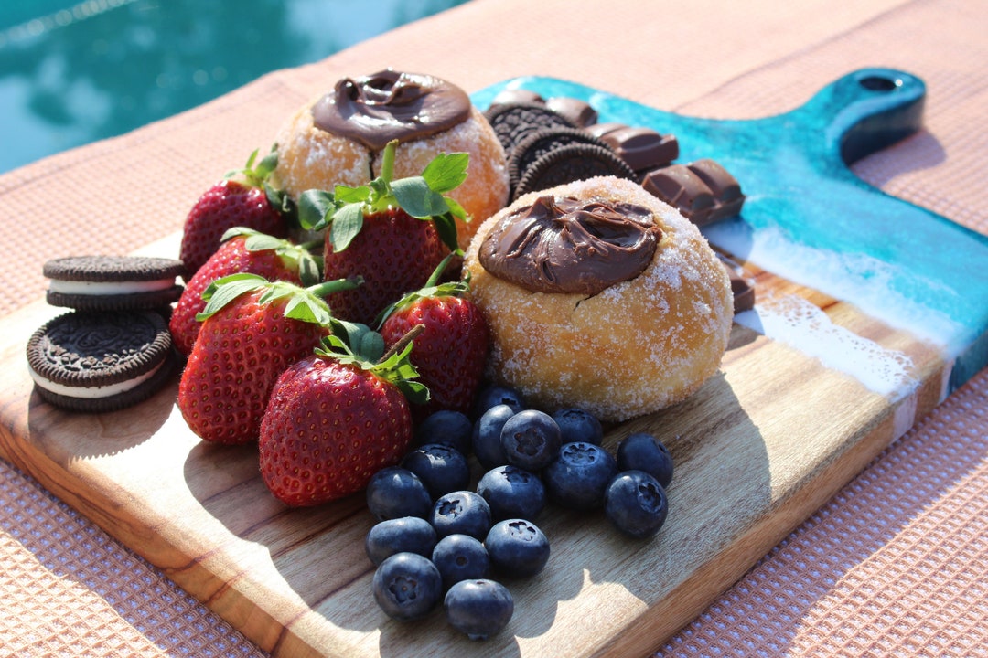 Ocean Art Resin Charcuterie Board Ocean Blue - Etsy