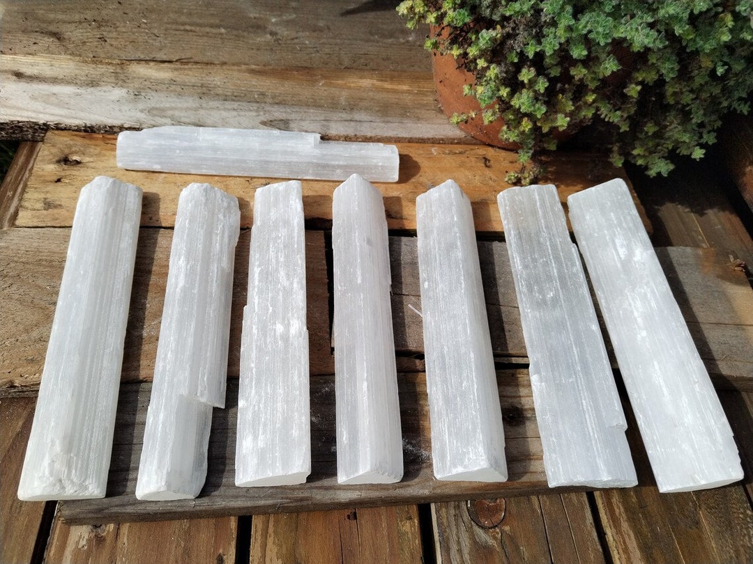Crystals Selenite Wands 20cm Sticks - Etsy