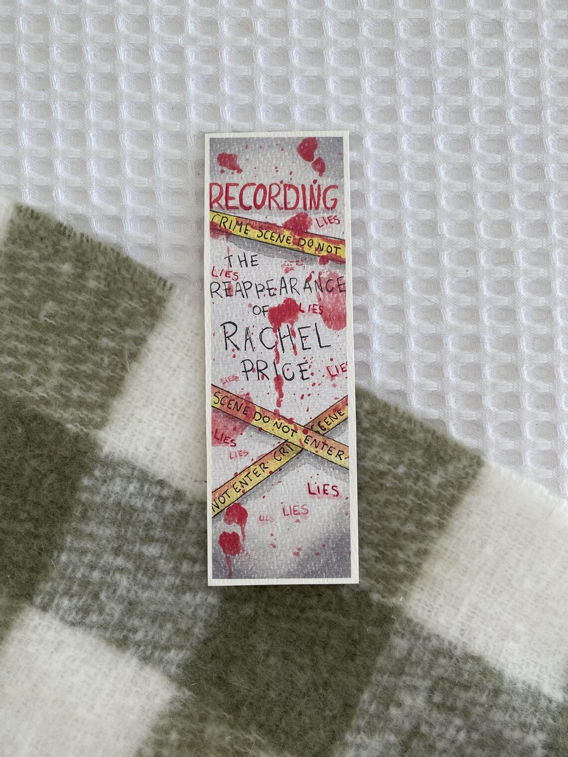 Matching Bookmarks, the Reappearance of Rachel Price, Bookish, Handmade ...
