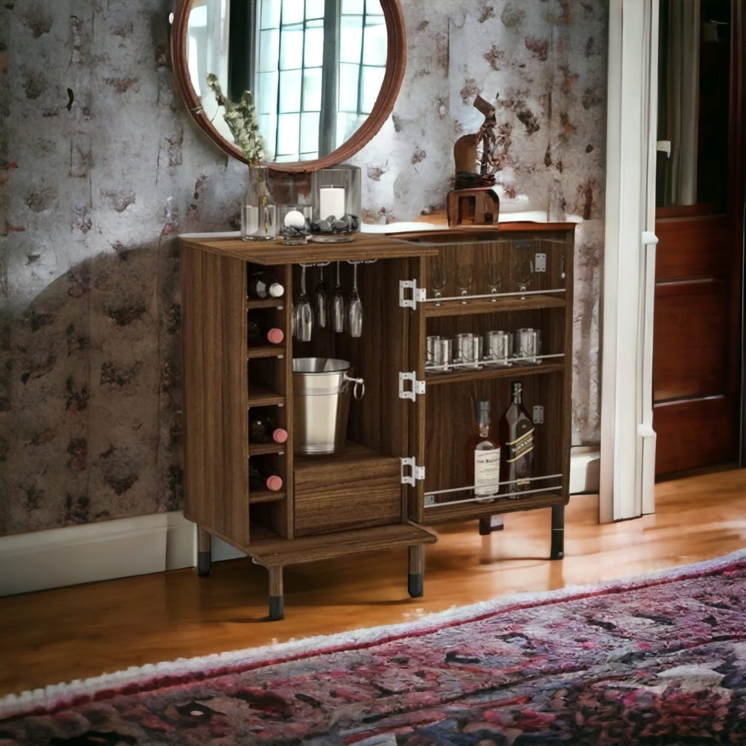 Flexible Bar Storage Expandable Liquor Cabinet Versatile - Etsy