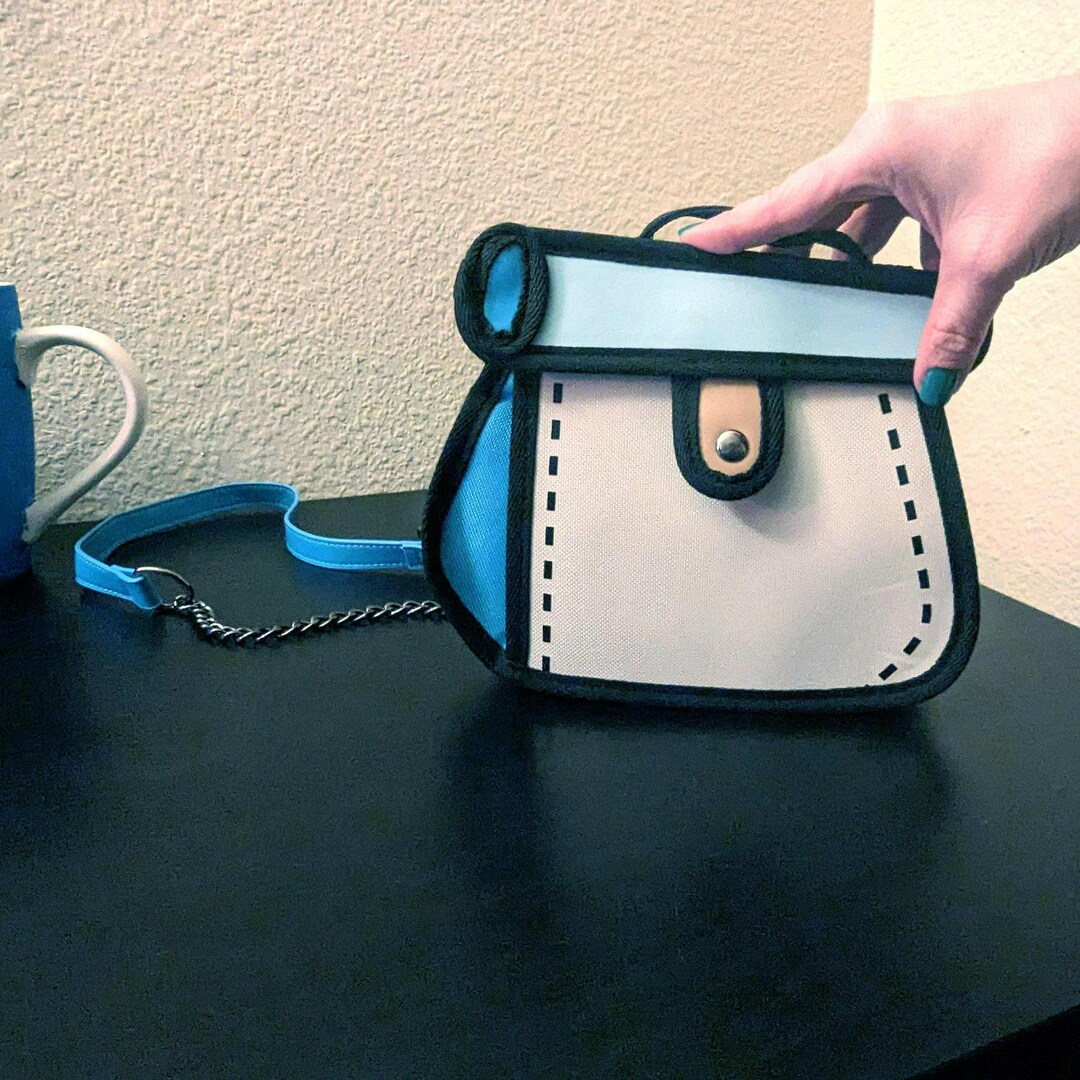 A 2d Cartoon Purse Japanese Orange Comic Handbag Two - Etsy