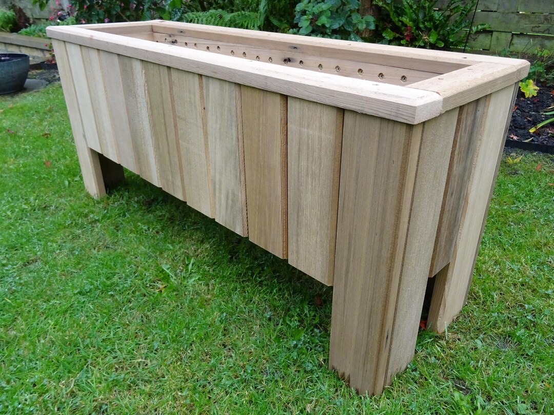 NEW HAND CRAFTED Western Red Cedar Planter handmade - Etsy UK