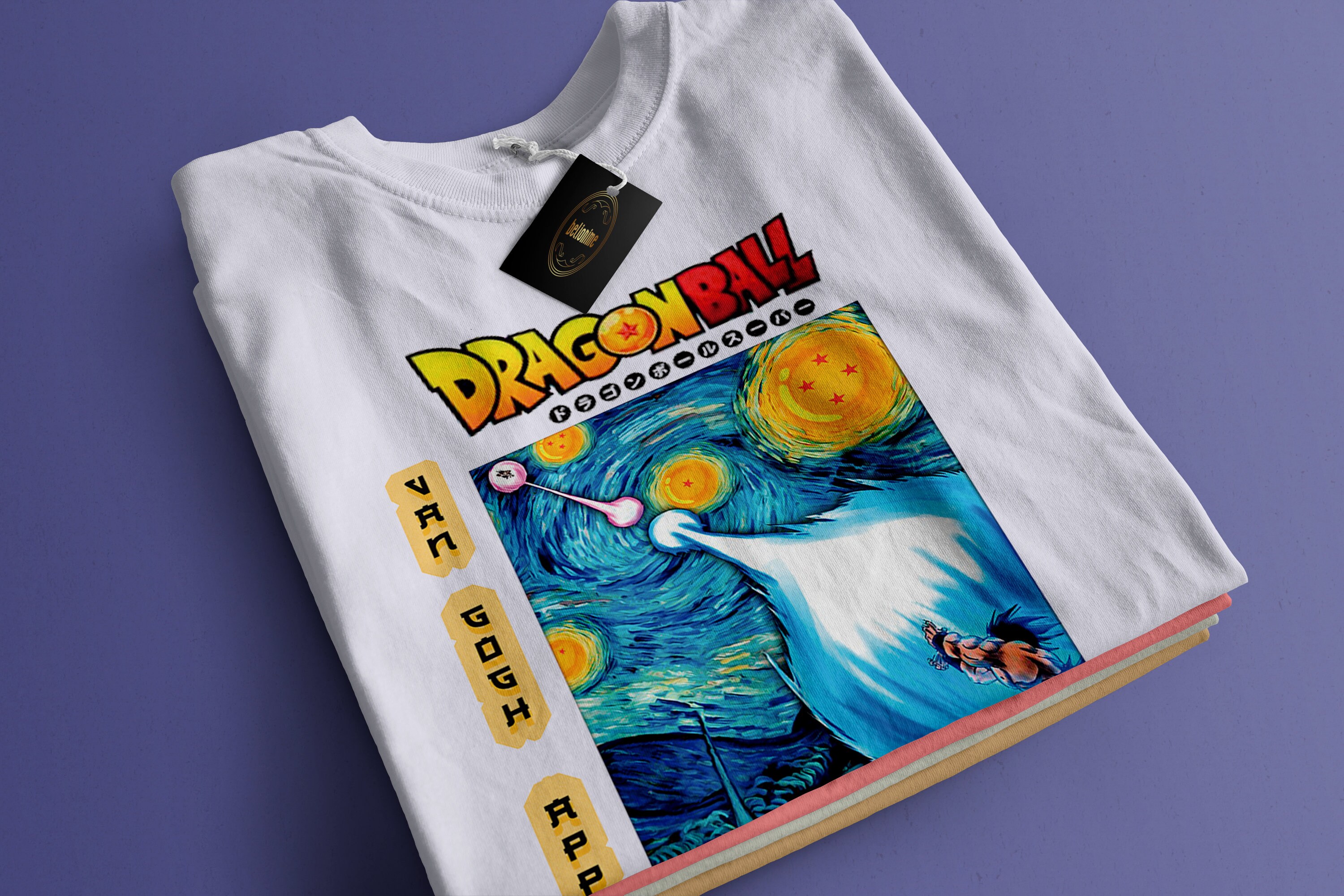 Dragon Ball & Starry Night Crossover Tee: Exclusive Anime-inspired Van ...