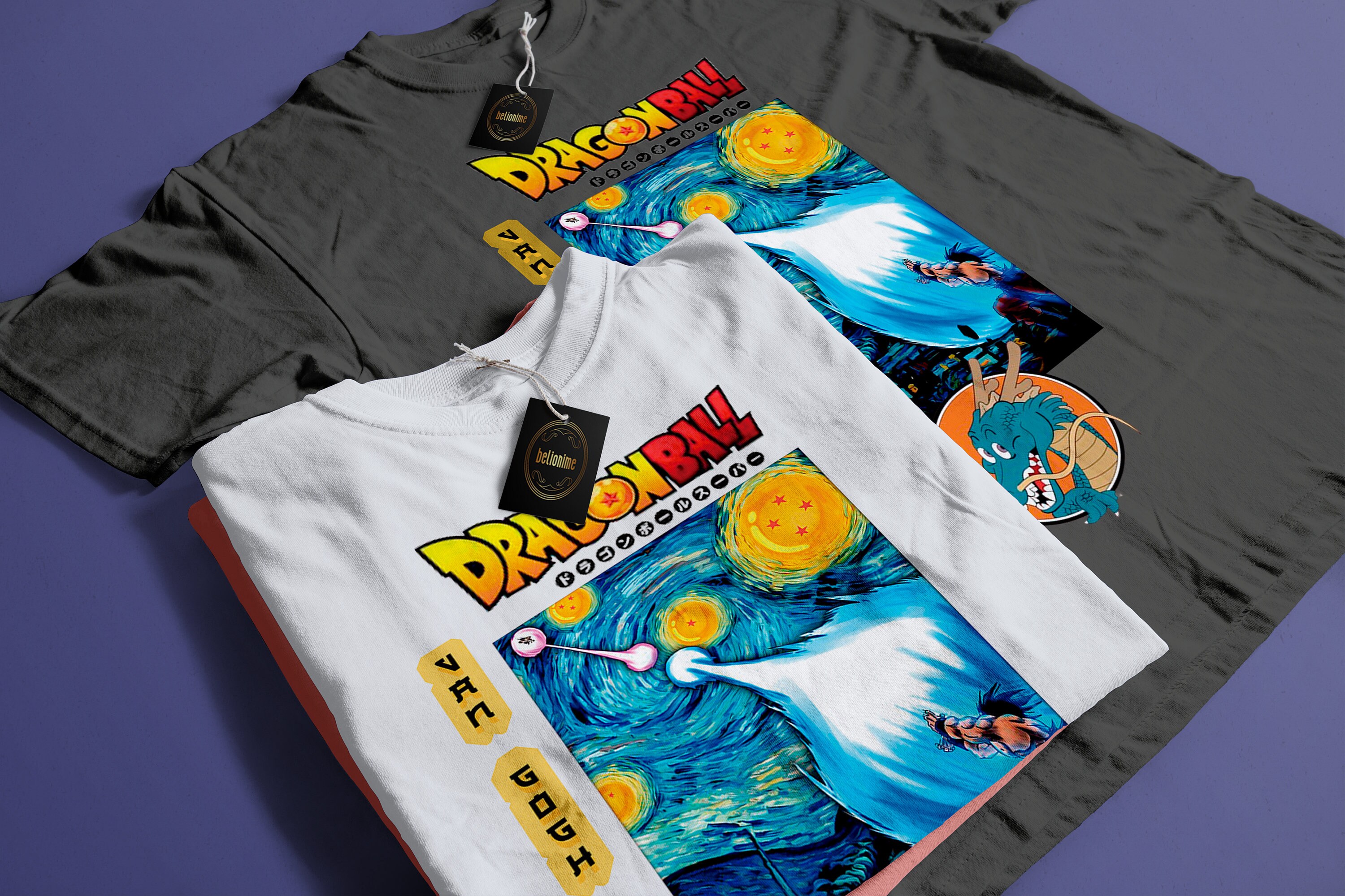 Dragon Ball & Starry Night Crossover Tee: Exclusive Anime-inspired Van ...