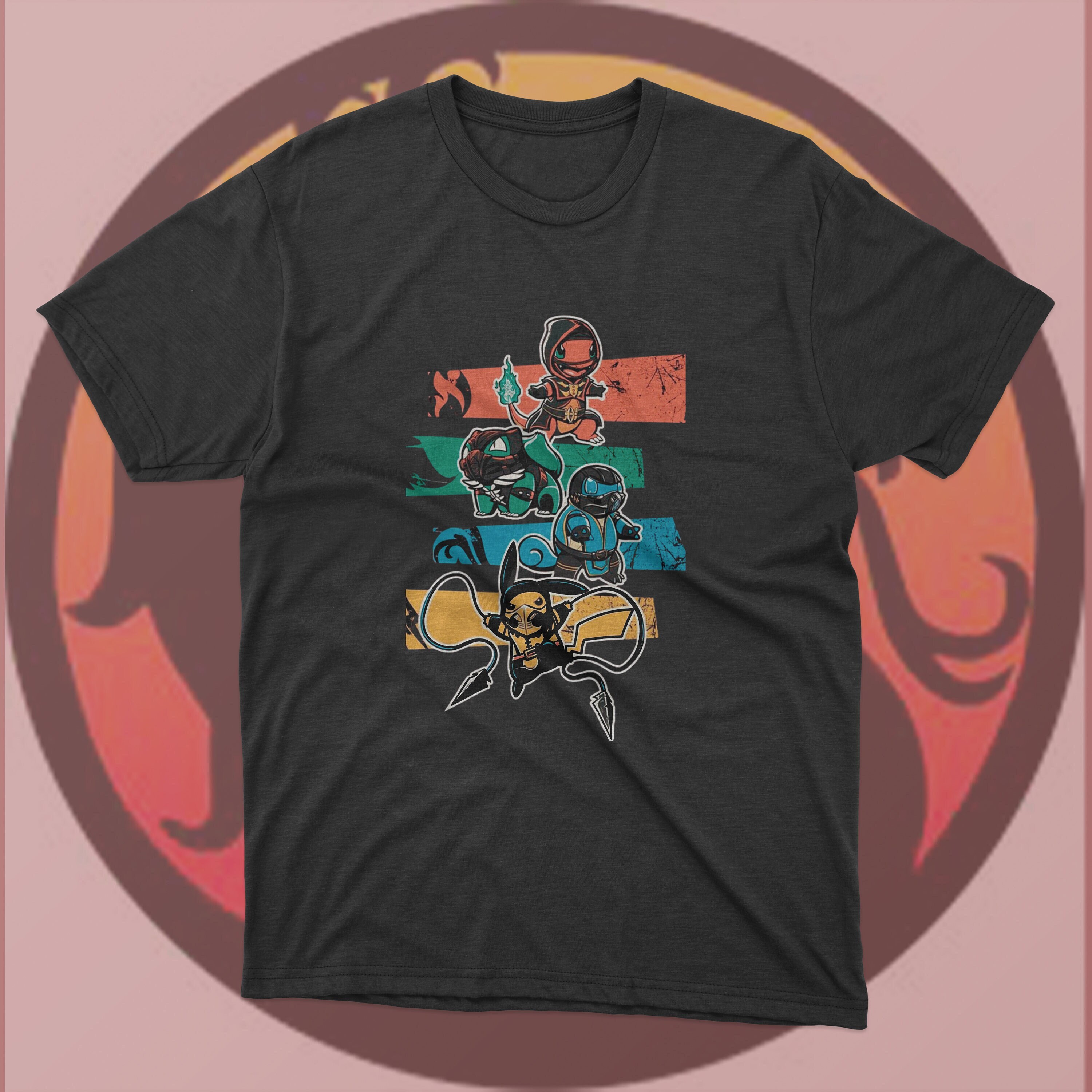 Unique Pokémon X Mortal Kombat Crossover Tee Charmander, Bulbasaur ...