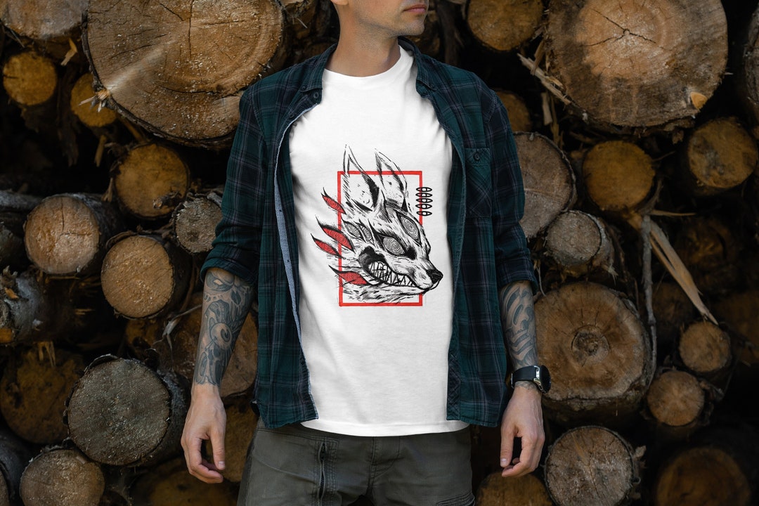 Hellsing Anime-inspired Alucard's Summoned Wolf T-shirt - Unique Hand ...