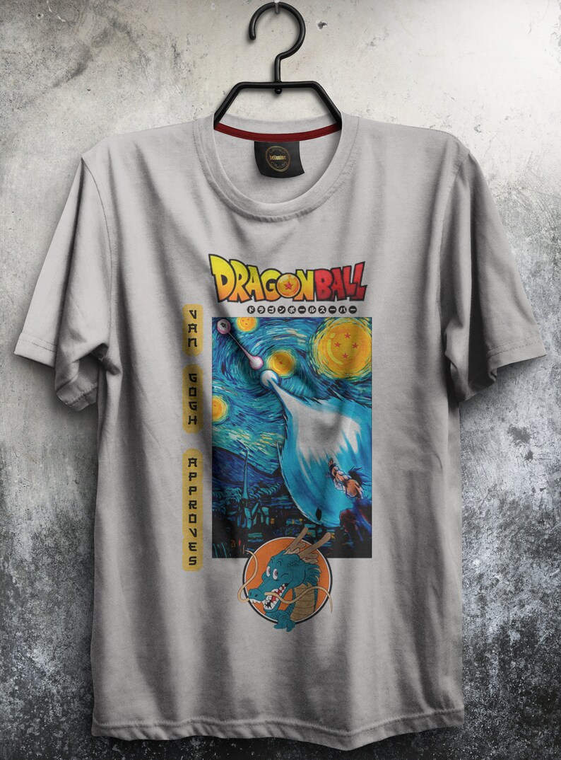 Dragon Ball & Starry Night Crossover Tee: Exclusive Anime-inspired Van ...