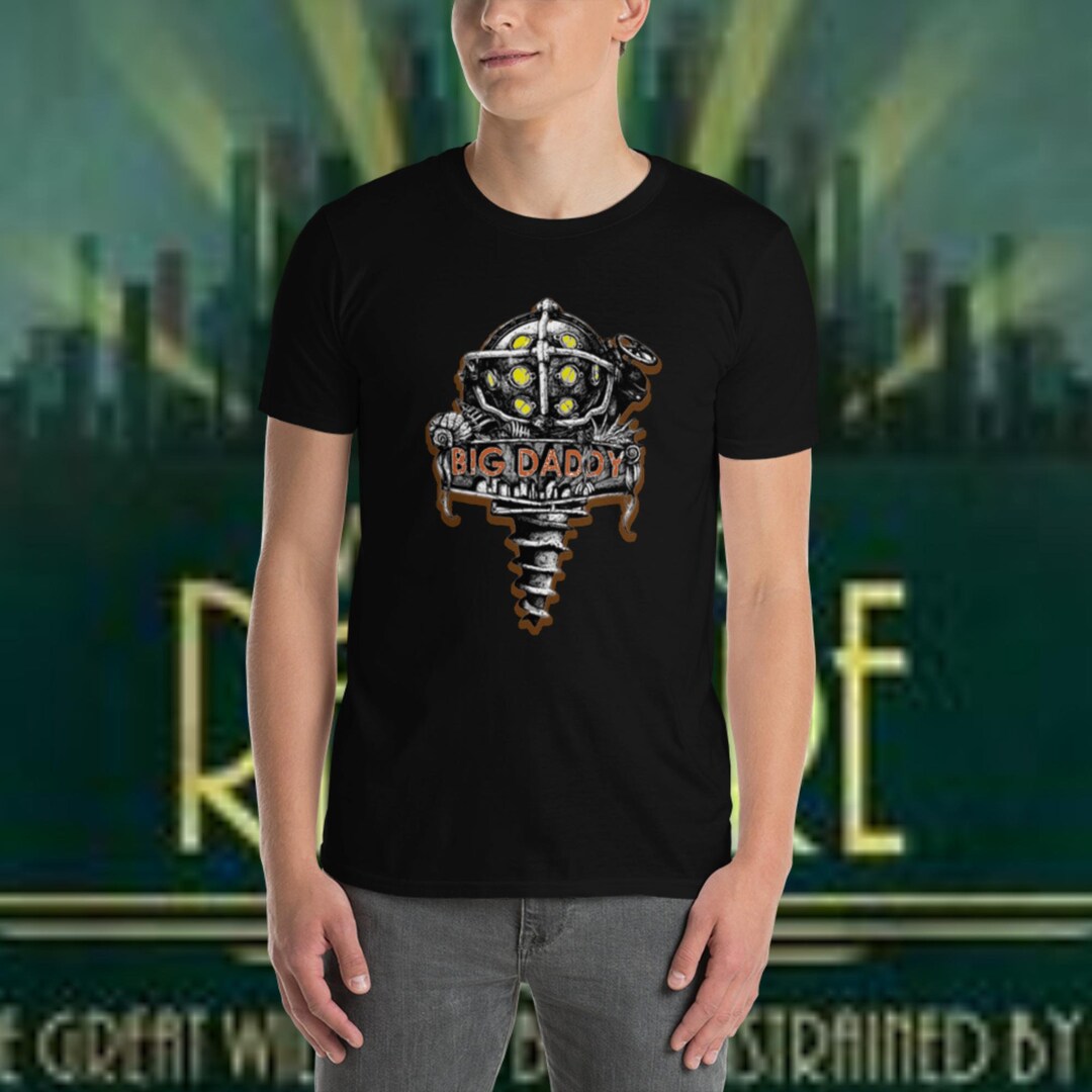 Bioshock-inspired Big Daddy T-shirt - Unique Gaming Typography Tee for ...