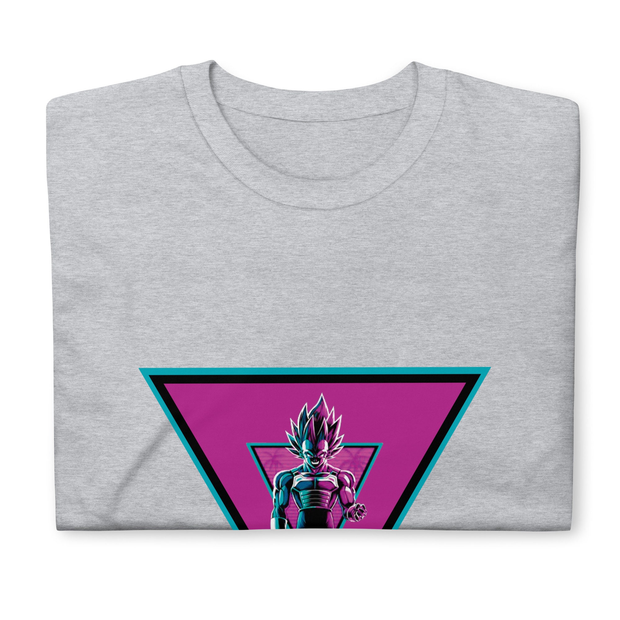Dragon Ball Vegeta Vaporwave T-shirt Anime Clothing Saiyan Prince ...