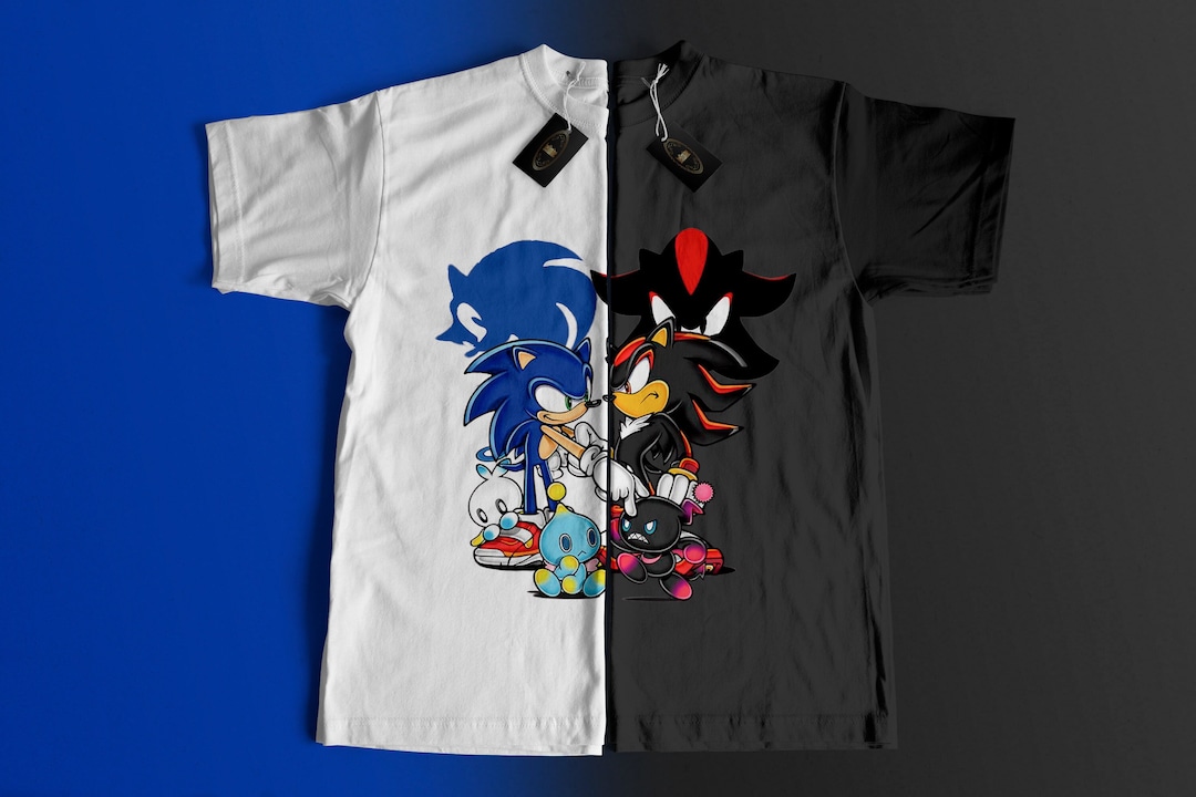 Epic Sonic Vs. Shadow Showdown T-shirt - Speedster Rivalry Tee - Etsy
