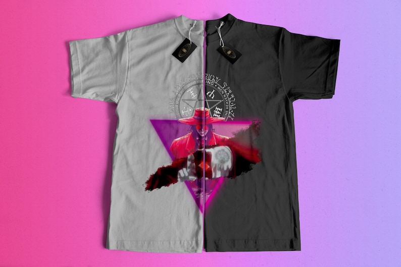 Vaporwave Alucard T-shirt | Hellsing Anime | Neon Triangle Design ...