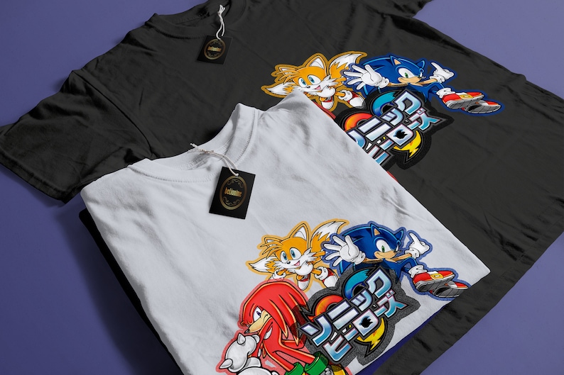 Chemise Sonic Heroes : Sonic, Knuckles et Tails s'unissent en action ...