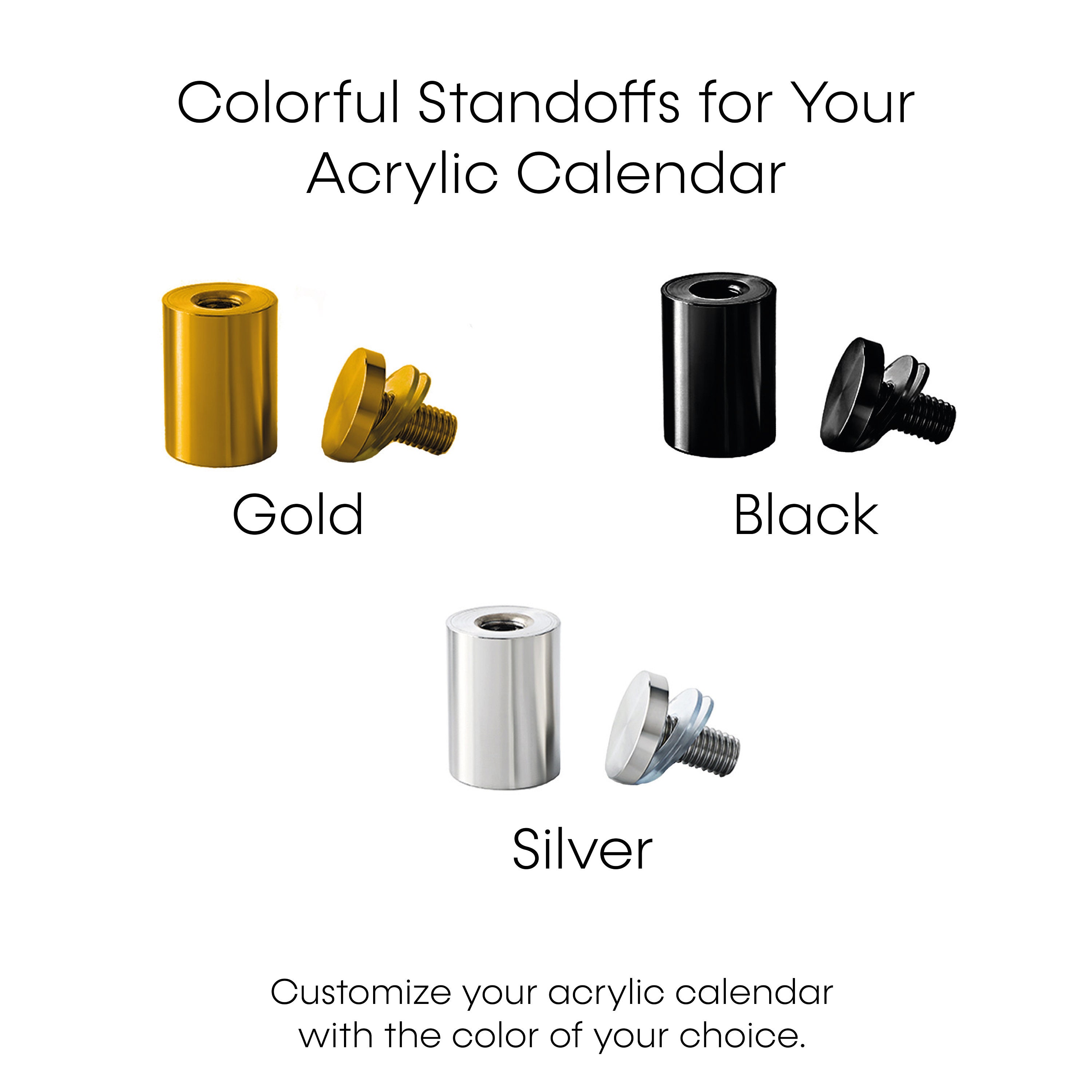 Acrylic Planner 2023 Custom Vertical Yearly Calendar Dry Erase Board ...