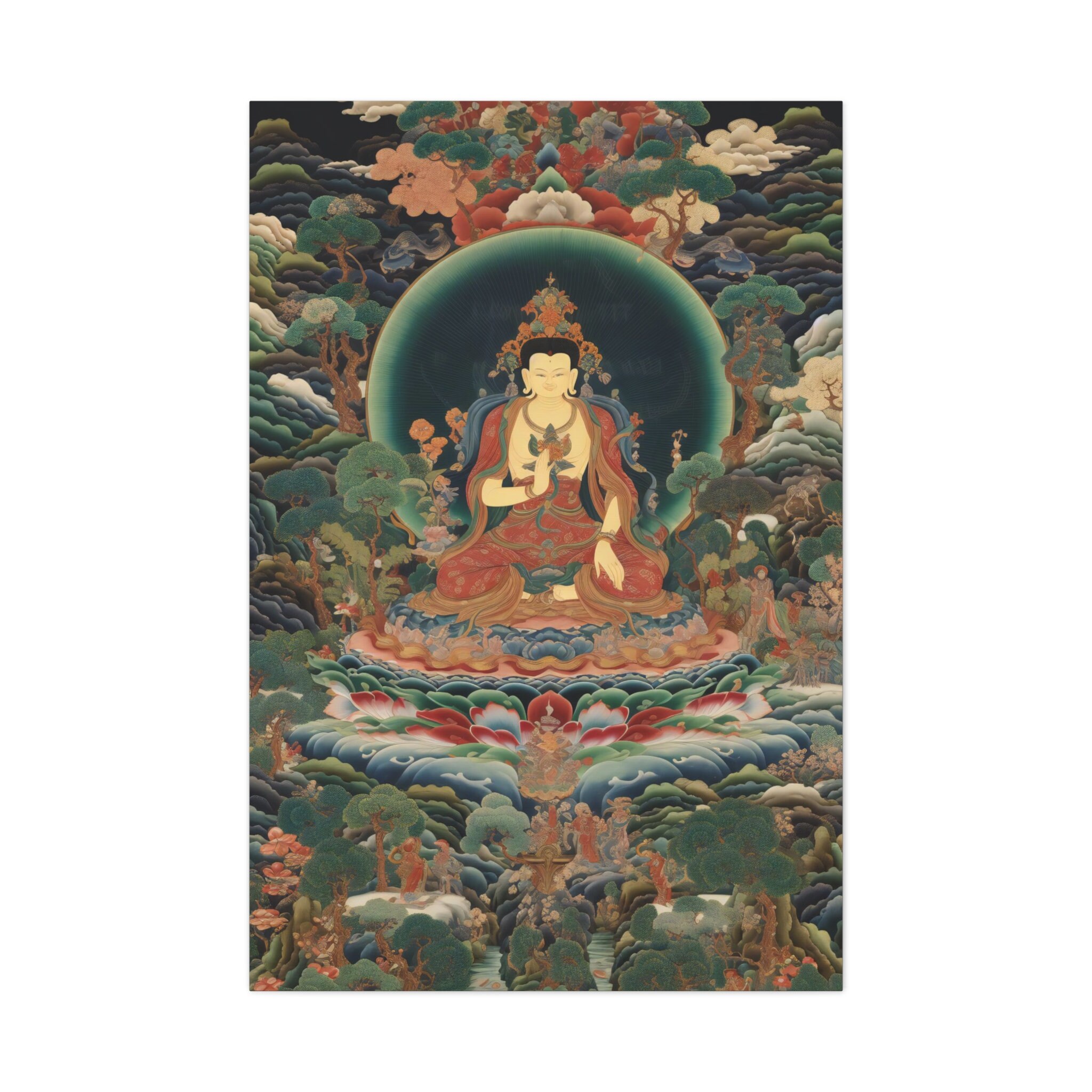 Canva Lord Buddha Boddhisatva Artwork Tibetan Buddhist Thangka Tangka ...