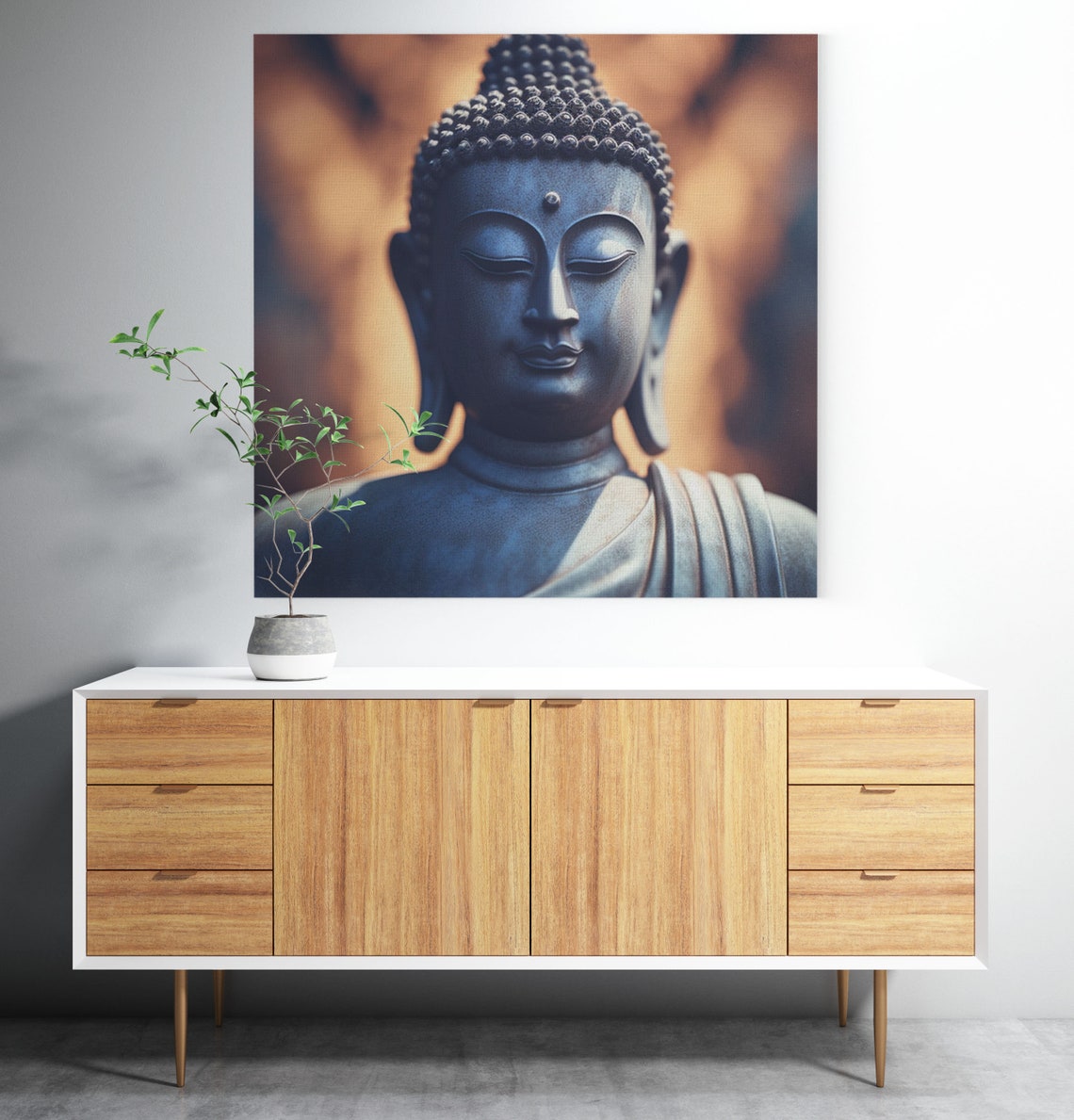 Canva Buddha Meditation Calm Relaxing Spiritual Sacred Art Bouddha ...