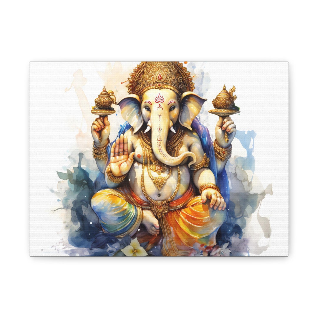 Canva Lord Ganesha - Ganapati Blessing Hindu God - Sacred Bhakti ...