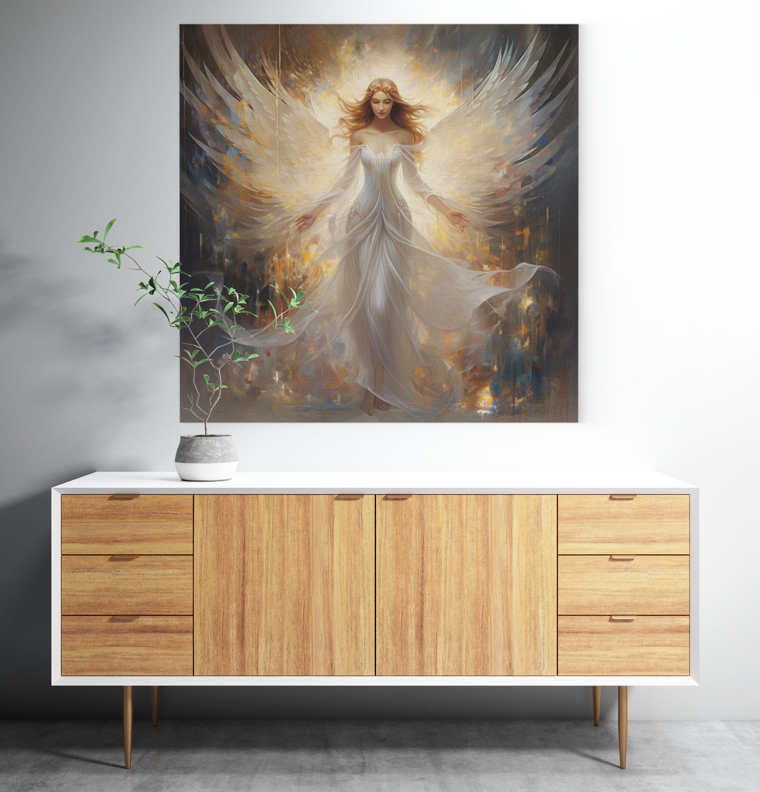 Canva Angel in Heaven Angelic Bliss & Grace Divine Light Spiritual ...