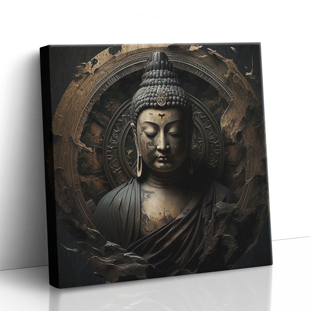 Canva Buddha Awakening Meditation Calm Relaxing Spiritual Sacred Art ...