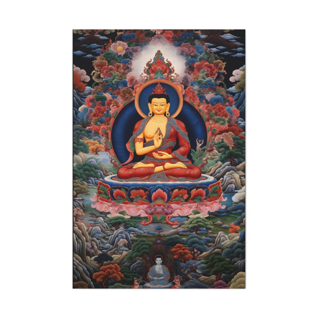 Canva Lord Buddha Boddhisatva Artwork Tibetan Buddhist Thangka Tangka ...
