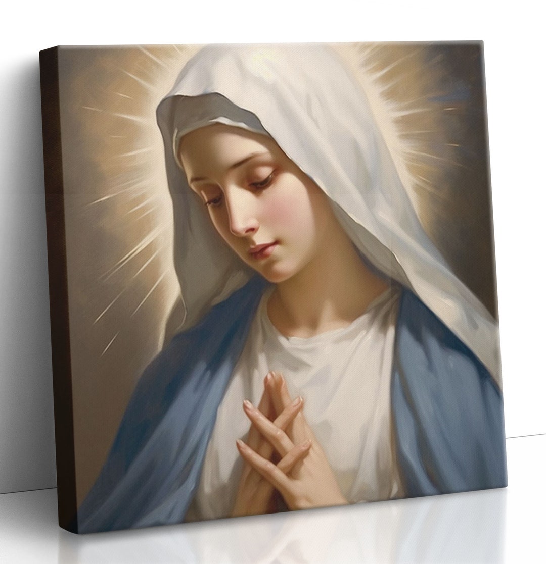 Canva Virgin Maria Praying - Healing Divine Angelic Energy - Spiritual ...