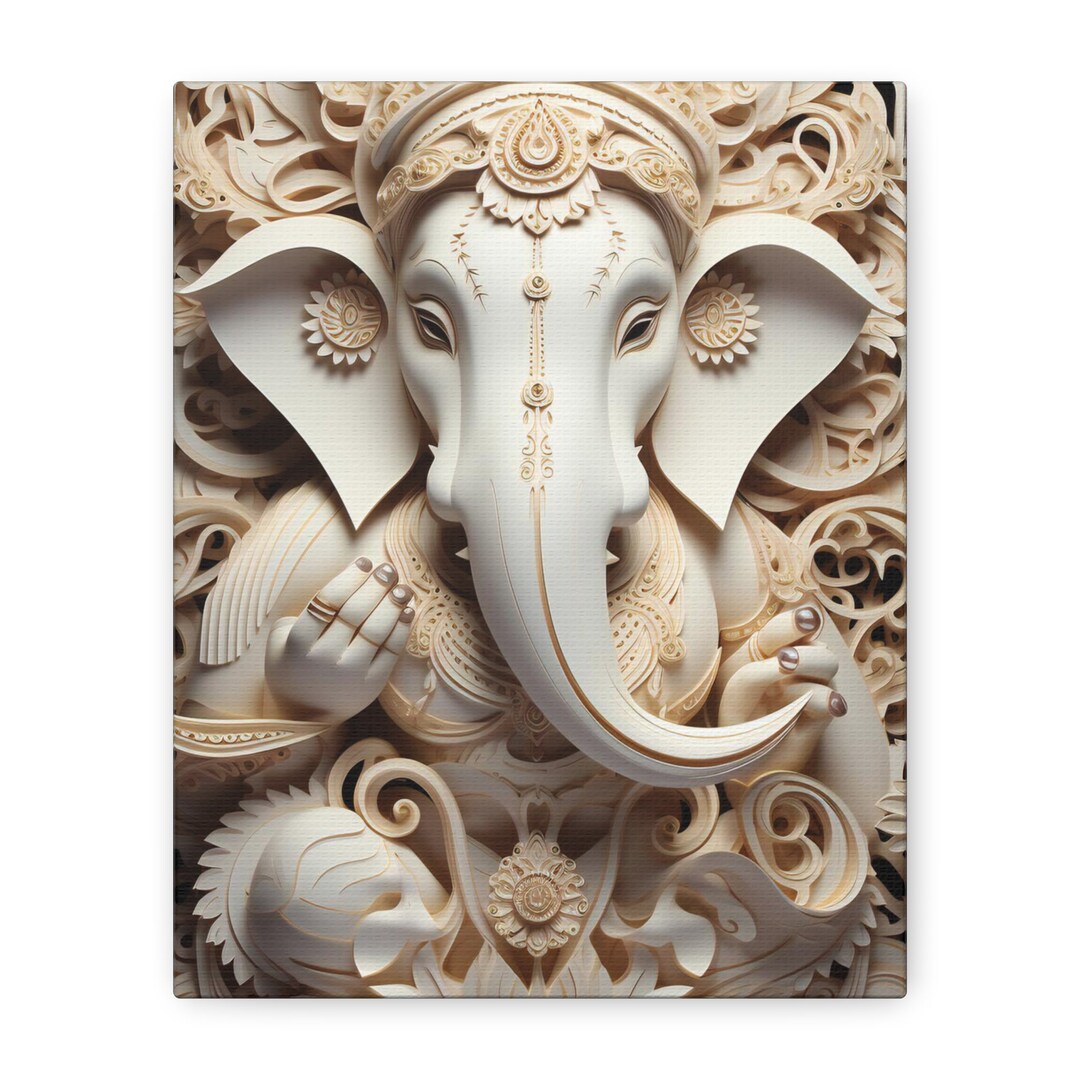 Canva Lord Ganesha - Ganapati Blessing Hindu God - Sacred Bhakti ...