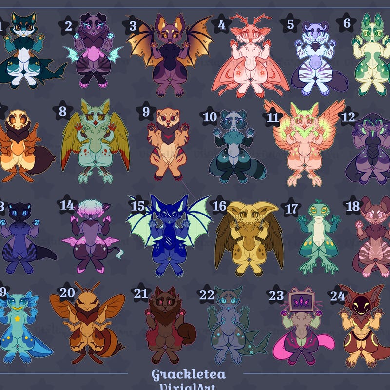 Character Adopts - Etsy